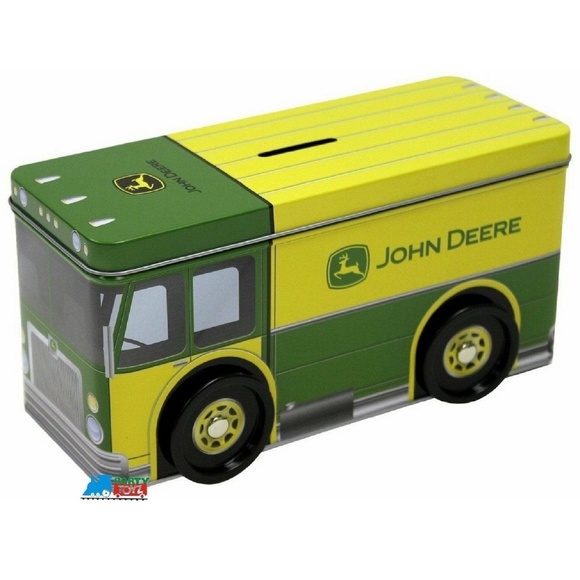 Tin Box Company | Other | John Deere Bus Shaped Tin Coin Bank | Poshmark